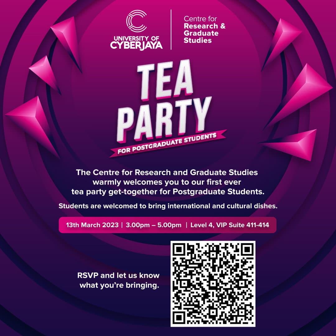 Postgraduate Tea Party | University of Cyberjaya