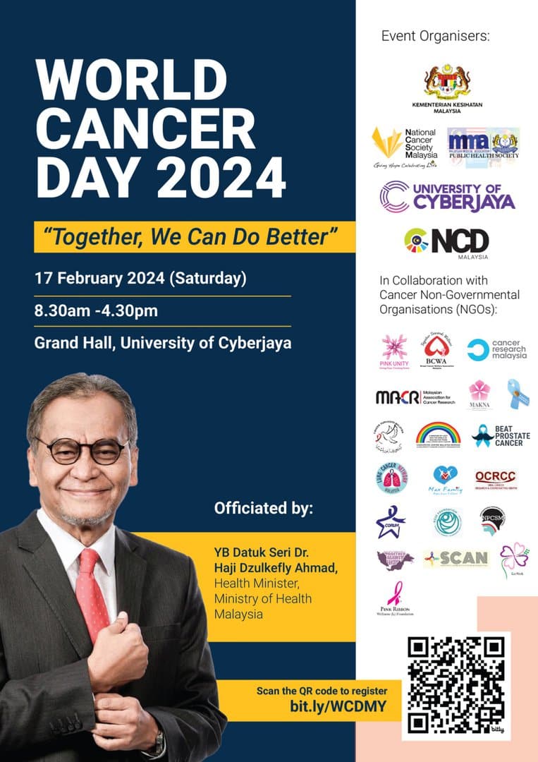World Cancer Day 2024! | University of Cyberjaya