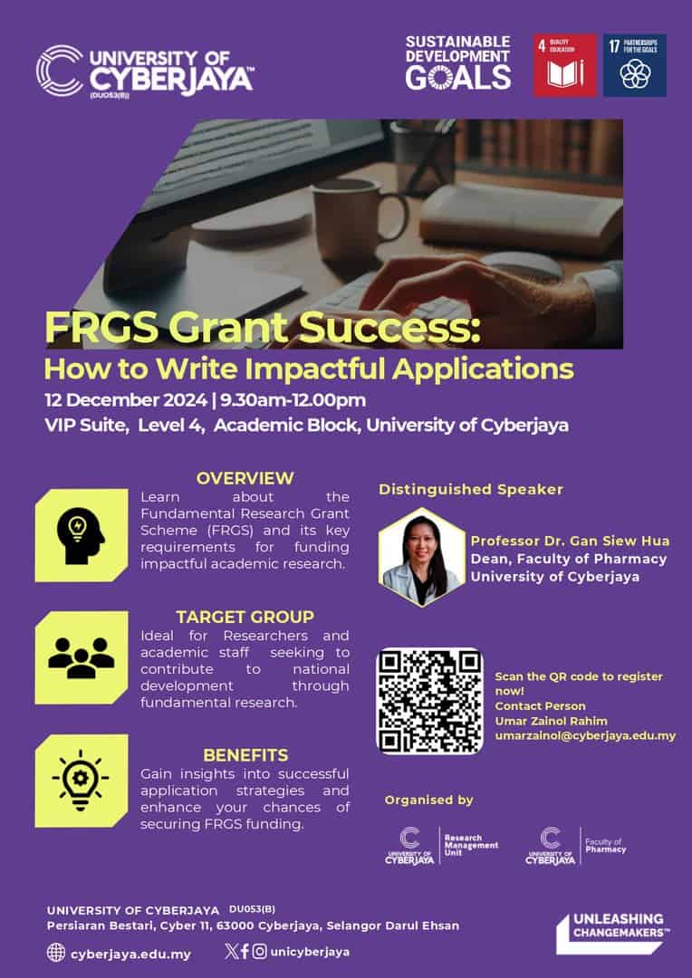 FRGS Grant Success: How to Write Impactful Applications | University of ...